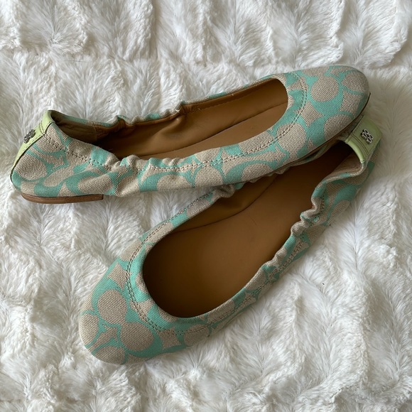 Coach | Shoes | Coach Aly Signature Ballet Flats Guc | Poshmark